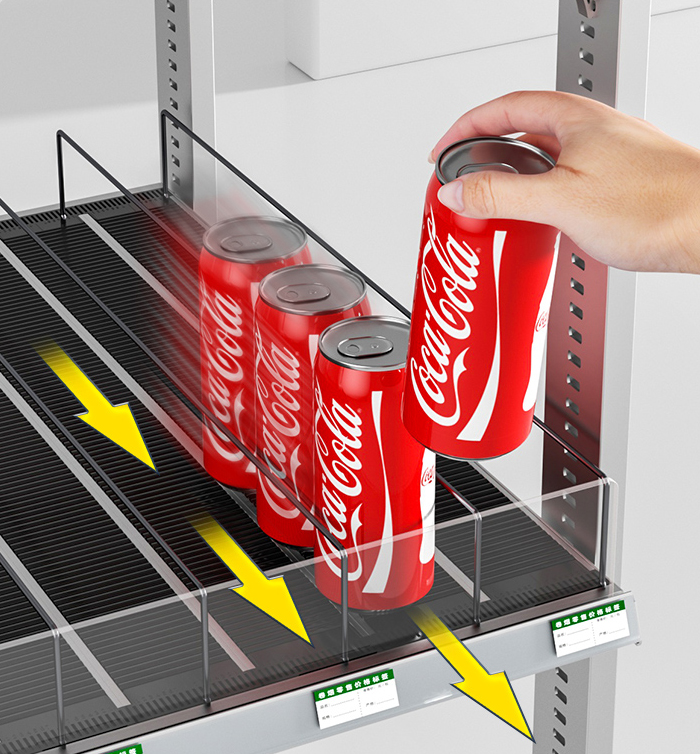 Gravity Shelf Roller Track Overlays