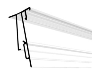 Ses-Imagotag Vusion G1 Shelf Rail with adhesive Tape for Flat Shelf ,DS ...