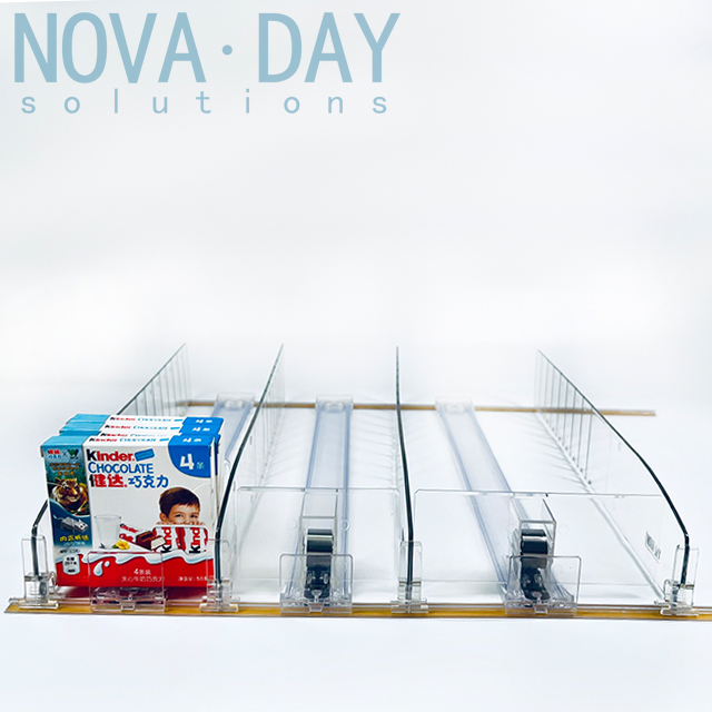 Plastic pusher for chocolates,Snack pusher,light-duty shelf push feed ...