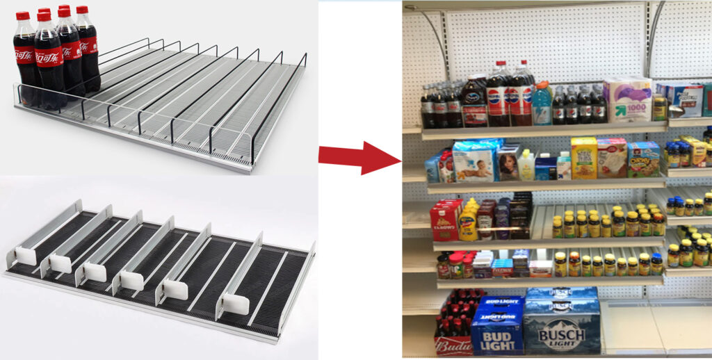Gravity Shelf Roller Track Overlays