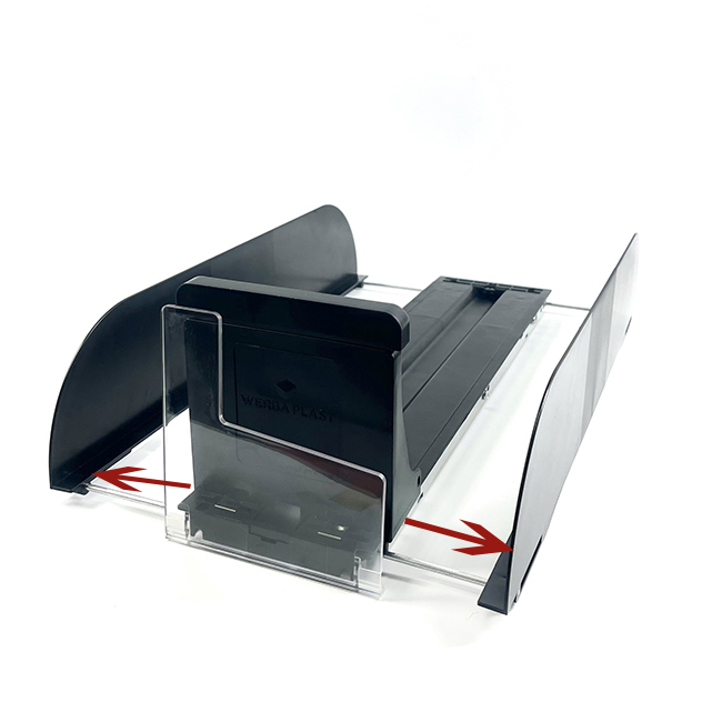 Shelf Edge T-Rail Ultra-Versatile Pro Pusher,Slim Trays