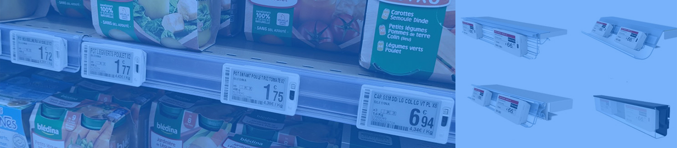 Plastic Rails for electronic shelf labels | Plastic shelf scanning ...