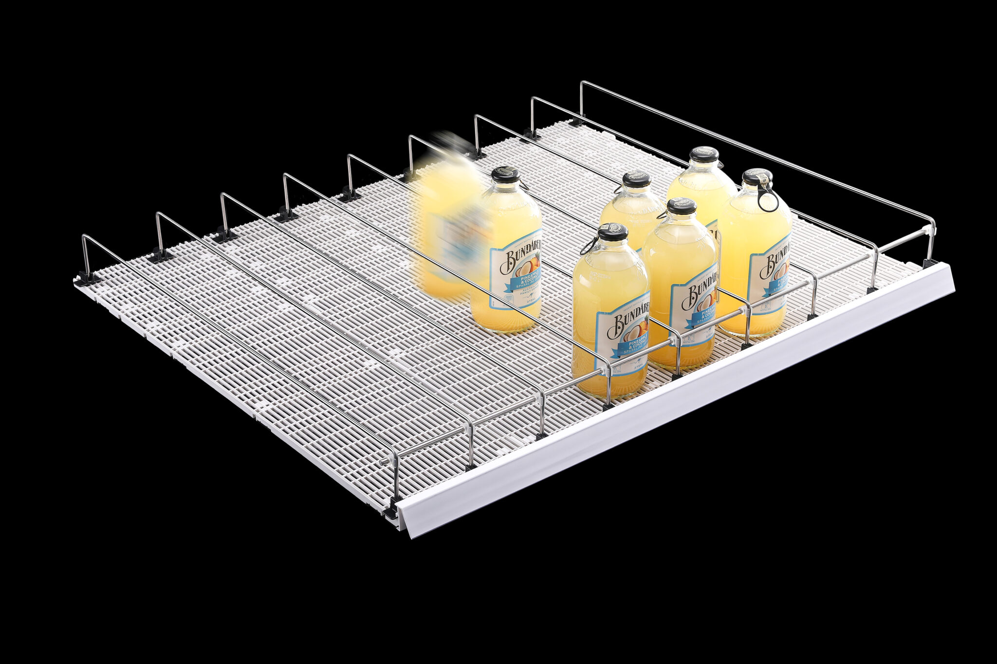 Shelf Gravity Feed Sliding Mat with Metal Dividers-Hangzhou Novaday